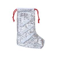 China OEM Custom Sublimation Sequin Christmas Stocking Blanks Sublimation Christmas Decorations for sale