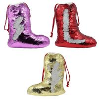 China OEM Custom Sublimation Sequin Christmas Stocking Blanks Sublimation Christmas Decorations for sale