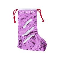 China OEM Custom Sublimation Sequin Christmas Stocking Blanks Sublimation Christmas Decorations for sale