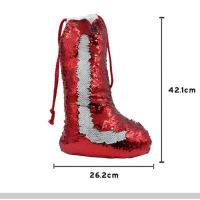 China OEM Custom Sublimation Sequin Christmas Stocking Blanks Sublimation Christmas Decorations for sale