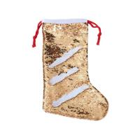 China OEM Custom Sublimation Sequin Christmas Stocking Blanks Sublimation Christmas Decorations for sale