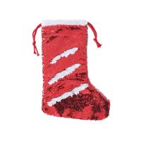 China OEM Custom Sublimation Sequin Christmas Stocking Blanks Sublimation Christmas Decorations for sale