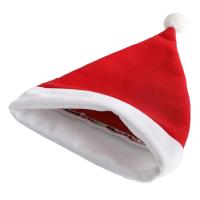 China Personalized Sublimation Christmas Hats Red And Green Sequin Santa Hat for sale