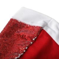 China Personalized Sublimation Christmas Hats Red And Green Sequin Santa Hat for sale