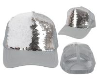 China Sublimation Sequin Baseball Cap Custom Baseball Caps With Logo Photo Printing for sale