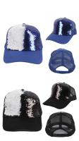 China Sublimation Sequin Baseball Cap Custom Baseball Caps With Logo Photo Printing for sale