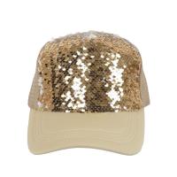 China Sublimation Sequin Baseball Cap Custom Baseball Caps With Logo Photo Printing for sale