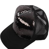 China Sublimation Sequin Baseball Cap Custom Baseball Caps With Logo Photo Printing for sale