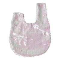 China DIY LOGO Custom Sparkle Sublimation Sequin Tote Bag Cosmetic for sale