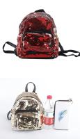 China Sublimation Custom Photo Glitter Sequin Backpack Trendy Travel Sparkly Backpack For Heat Transfer for sale