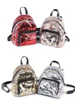 China Sublimation Custom Photo Glitter Sequin Backpack Trendy Travel Sparkly Backpack For Heat Transfer for sale