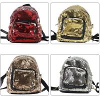 China Sublimation Custom Photo Glitter Sequin Backpack Trendy Travel Sparkly Backpack For Heat Transfer for sale
