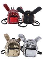 China Stylish Shiny Sublimation Sequin Backpack With Rabbit Ear For Sublimation Printing for sale