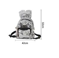 China Stylish Shiny Sublimation Sequin Backpack With Rabbit Ear For Sublimation Printing for sale