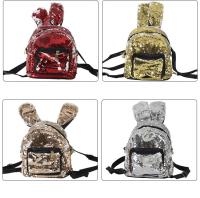 China Stylish Shiny Sublimation Sequin Backpack With Rabbit Ear For Sublimation Printing for sale