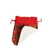 China Customizable Sublimation Christmas Bags Santa Claus Gift Bag for sale
