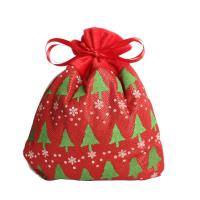 China Customizable Sublimation Christmas Bags Santa Claus Gift Bag for sale