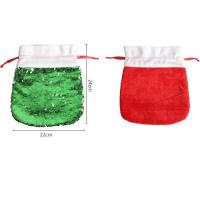 China Customizable Sublimation Christmas Bags Santa Claus Gift Bag for sale