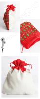 China Customizable Sublimation Christmas Bags Santa Claus Gift Bag for sale