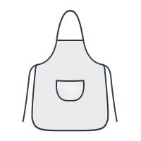 China Sublimation Textiles Sublimation Blank Aprons With Pockets For Heat Press Cooking Kitchen Aprons For Men And Women Chef for sale