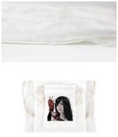 China Logo Printing Sublimation Canvas Bags Storage Sublimation Drawstring Bag Dustproof for sale