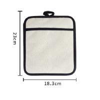 China Customized Sublimation Placemats Blanks Linen And Polyester Sublimation Pot Holder Blanks for sale