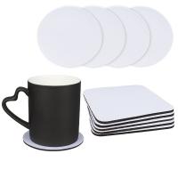 China Non Slip Heat Resistant Sublimation Rubber Coasters Customized Neoprene Coasters for sale