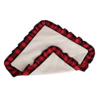 China Double Sided Sublimation Pillow Case Blanks Printed Plaid Cotton Linen Sublimation Pillow Cover for sale