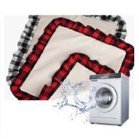 China Double Sided Sublimation Pillow Case Blanks Printed Plaid Cotton Linen Sublimation Pillow Cover for sale