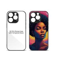 China DIY Custom Tempered Glass Sublimation Phone Case For IPhone 14 15 16 for sale
