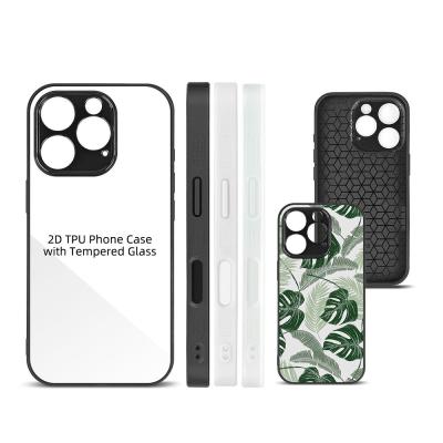 China DIY Custom Tempered Glass Sublimation Phone Case For IPhone 14 15 16 for sale