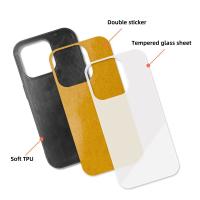 China DIY Custom Tempered Glass Sublimation Phone Case For IPhone 14 15 16 for sale