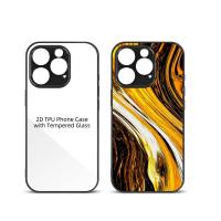 China DIY Custom Tempered Glass Sublimation Phone Case For IPhone 14 15 16 for sale