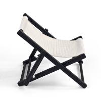 China Custom Logo Plastic Sublimation Phone Stand Blanks With Linen Phone Chair Beach Chair Cell Phone Holder for sale