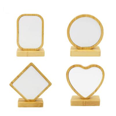 China Modern Bamboo Wood Sublimation Photo Frame Tabletop Display Family Keepsake Couple Gift DIY Memorial Photo Frame for sale