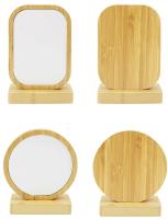China Modern Bamboo Wood Sublimation Photo Frame Tabletop Display Family Keepsake Couple Gift DIY Memorial Photo Frame for sale