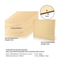 China Sublimation Key Hanger Diy Printing Door Hanger Home Decorative Wood Blanks For Sublimation for sale