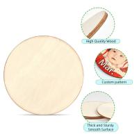 China Round Graffiti Wooden Craft Custom Sublimation Wooden Coaster for sale