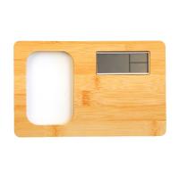 China DIY Blank Desktop Sublimation Wooden Photo Frame Digital Clock for sale