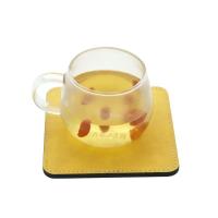 China Custom Print Logo Sublimation Blanks Coasters Round Square Colorful PU Leather Sublimation Coaster for sale