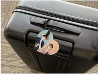 China Custom Blank Sublimation Luggage Labels Travel Name Tag Double Sided Printing PU Leather Sublimation Luggage Tags for sale