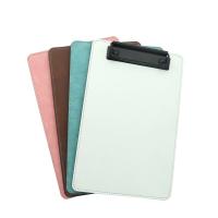 China Sublimation Folders File Clipboard Blank Custom Logo A4 A5 PU Leather Sublimation Clipboards for sale