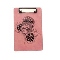 China Sublimation Folders File Clipboard Blank Custom Logo A4 A5 PU Leather Sublimation Clipboards for sale