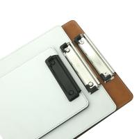 China Sublimation Folders File Clipboard Blank Custom Logo A4 A5 PU Leather Sublimation Clipboards for sale