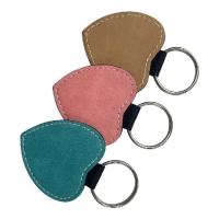 China PU Sublimation Heart Keychain Blank Custom Logo Double Side Printing Sublimation Leather Keychain for sale