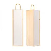 China Creative DIY MDF Sublimation Blanks Custom Sublimation Wooden Wine Box for sale