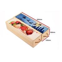China Creative DIY MDF Sublimation Blanks Custom Sublimation Wooden Wine Box for sale