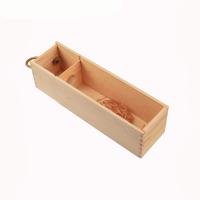 China Creative DIY MDF Sublimation Blanks Custom Sublimation Wooden Wine Box for sale