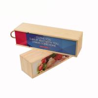 China Creative DIY MDF Sublimation Blanks Custom Sublimation Wooden Wine Box for sale