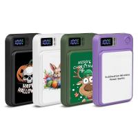 China Blank Sublimation Wireless Magnetic Power Bank 5000mAh Portable Fast Charger For Iphone Custom Portable Chargers for sale